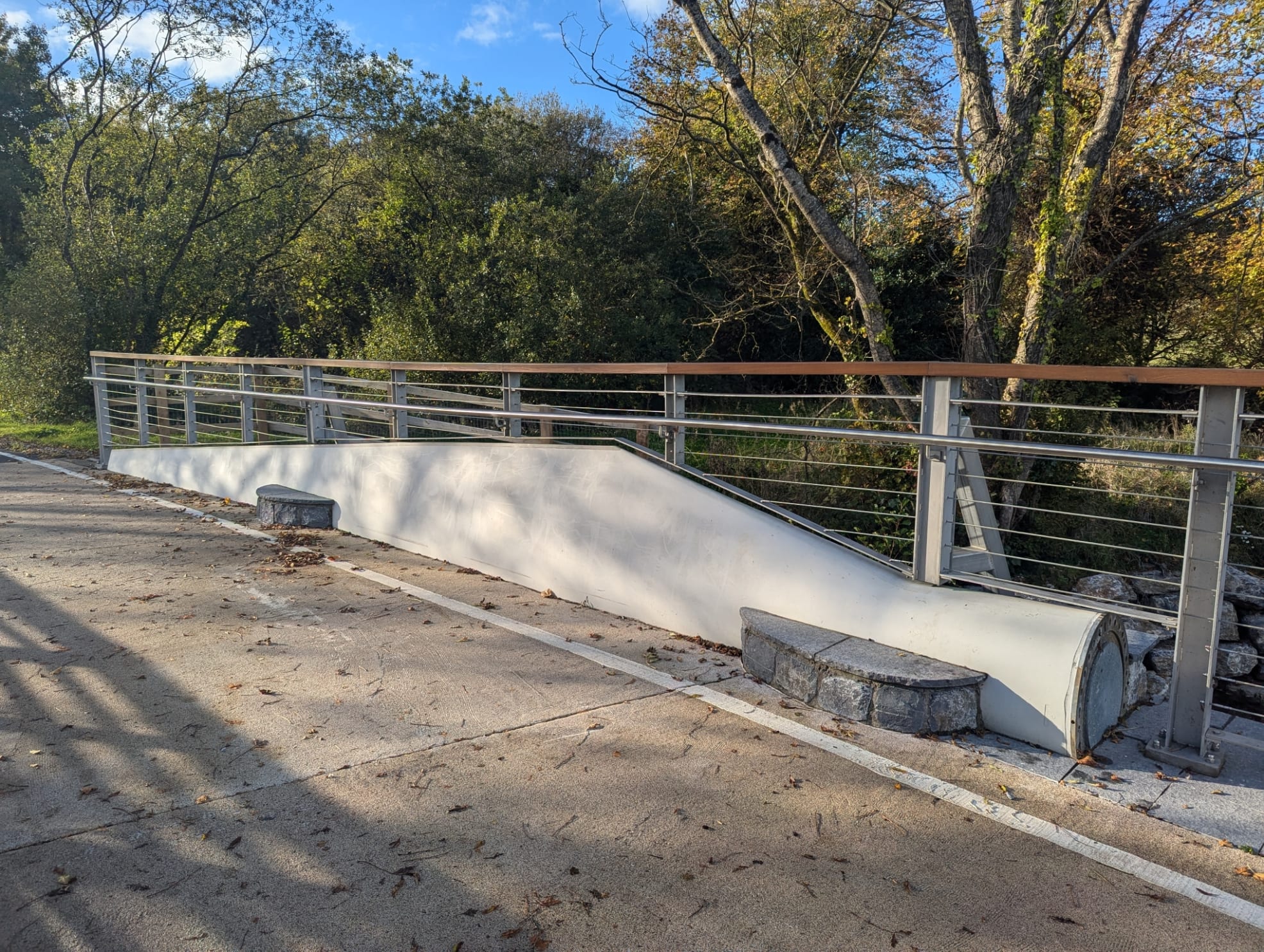 Wind Turbine Blades repurposed on Fitzfiddler's Bridge, Cork, Ireland